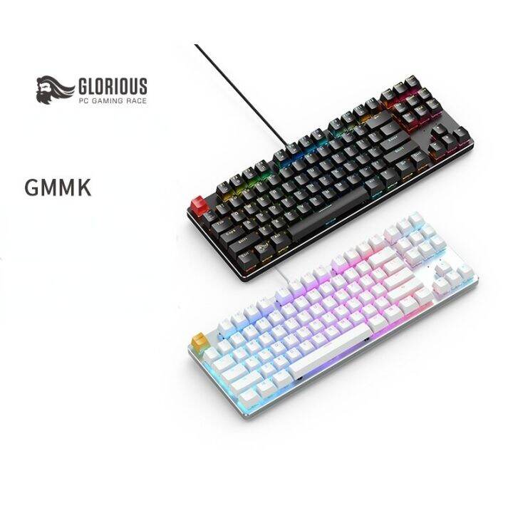 Glorious Modular Mechanical Gaming Keyboard - Full Size GMMK (104 Key) + Glorious PC Gaming Race ...