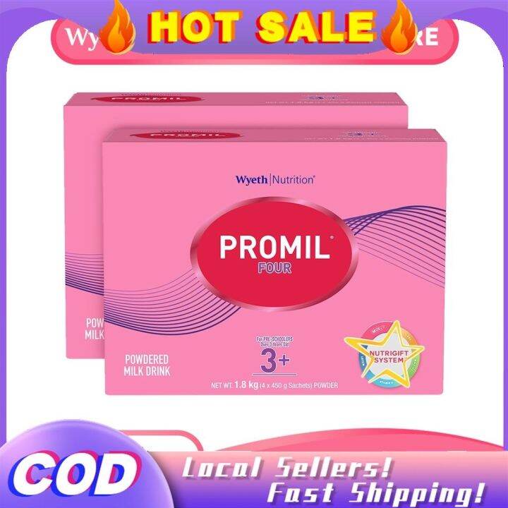 【COD/READY】 PROMIL FOUR Powdered Drink for Pre-Schoolers 3 to 5 Years 3 ...