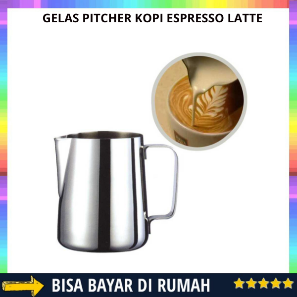 BAYAR DI TEMPAT / Gelas Pitcher Kopi Espresso Latte Art - J068 / Glass ...
