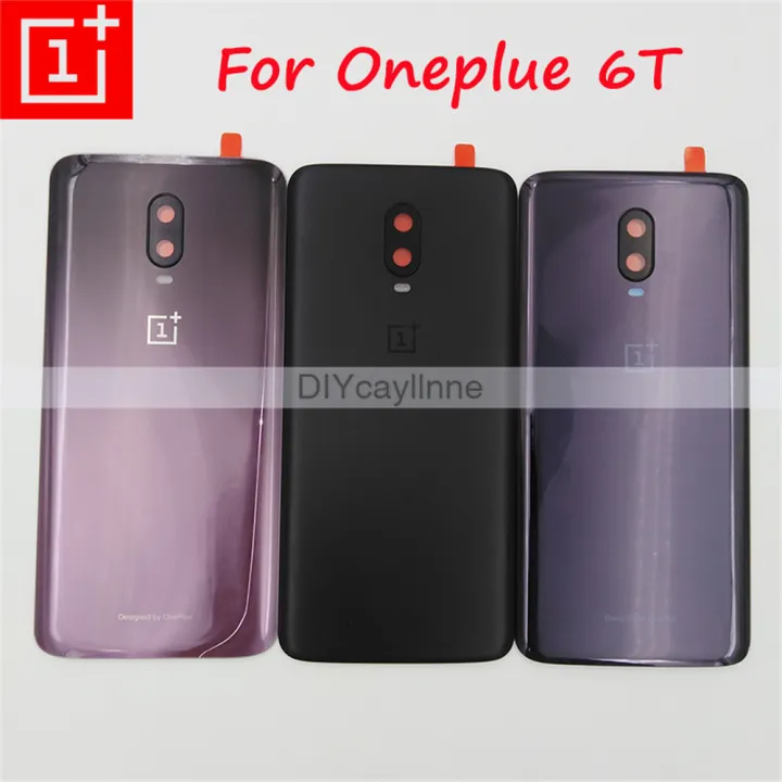 DIYcayllnne Original Back Glass Cover For Oneplus 6T Back Housing Case ...