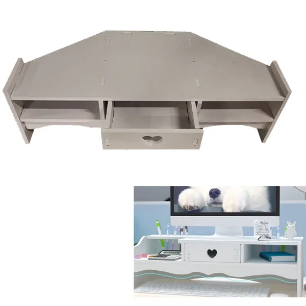 MONITOR SHELF003- 49*20*15cm New Computer Monitor Riser Laptop PC Stand ...