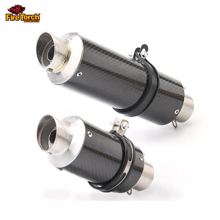 38-51mm Universal Motorcycle Exhaust Muffler LeoVince Pipe Exhaust ...