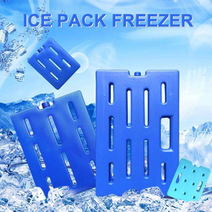 Ice Bricks Pack Frozen Food Reusable Picnic Camping HDPE Cooler Bag ...