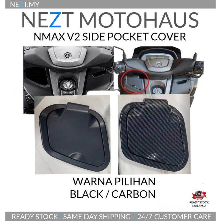 YAMAHA NMAX NMAX155 V2 2020 New Model Side Pocket Laci Cover Safety Cap ...