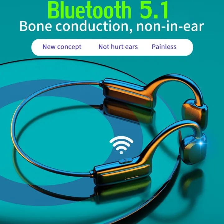 HOM G1 Wireless Bluetooth 5.1 Headphones Bone Conduction Earphones ...