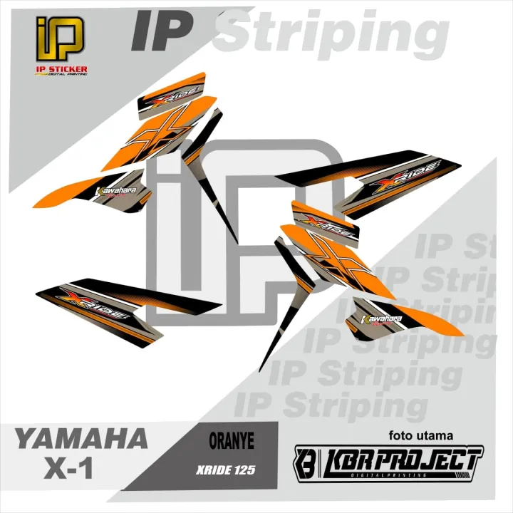 X-RIDE 125 striping X-RIDE 125 motor YAMAHA motor sticker variasi ...