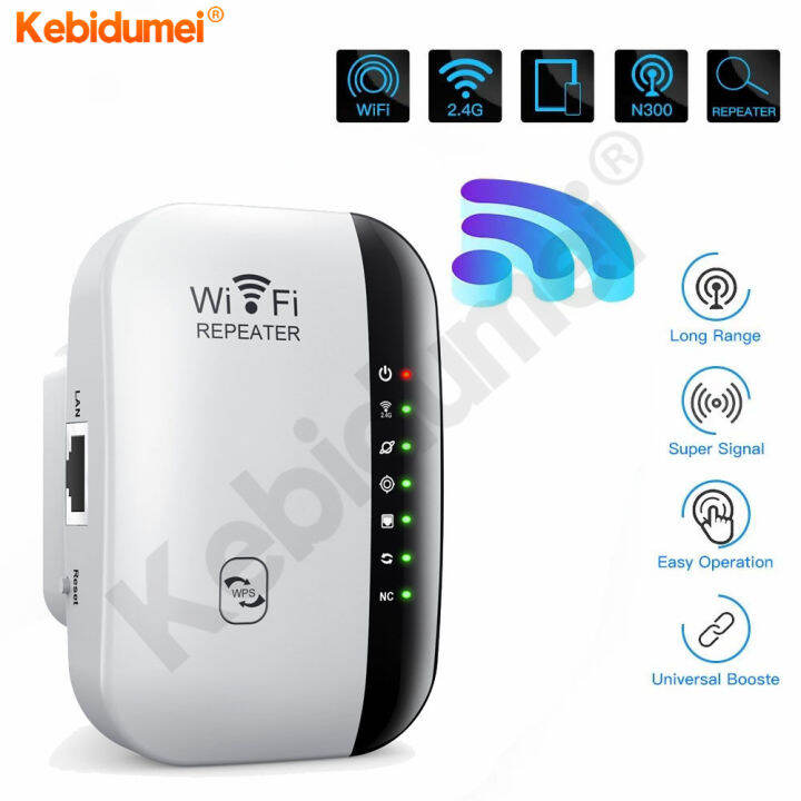 Kebidumei 300Mbps Router Không Dây Bộ khuếch tán sóng Wi-Fi Điều Khiển Từ Xa Bộ kích sóng wi-fi ...