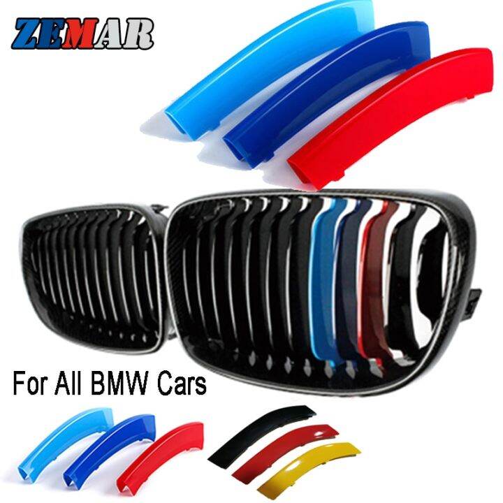 Front Grille Trim Strips For BMW E46 E90 E60 E39 E36 F30 F10 F20 X5 E70 E53 G30 E91 E92 E93 E87 ...