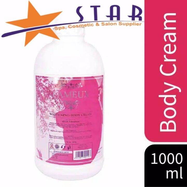 Fameux Whitening Body Cream Bleaching 1000 ml/Pemutih Badan/Bleaching ...