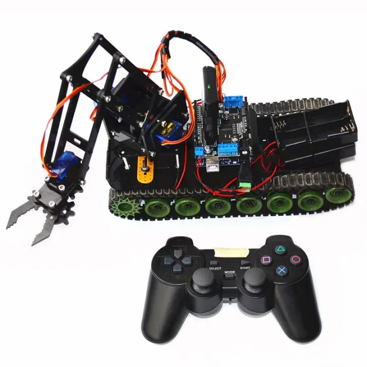 Remote Control Robot Tank Toys RC Robot Chassis Kit With Servo Arduino ...