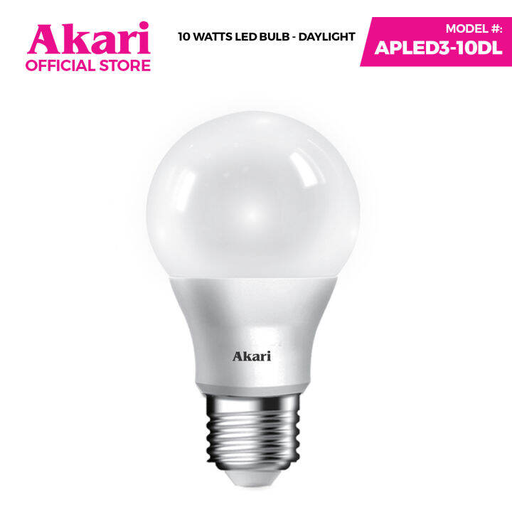 Akari 10 Watts Premiere LED Bulb - Daylight (APLED3-10DL) | Lazada PH