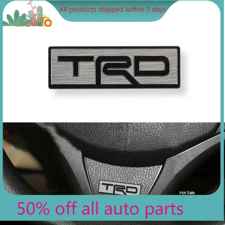 NEW GTIOATO TRD Steering Wheel Stainless Steel Emblem Decal Sticker For ...