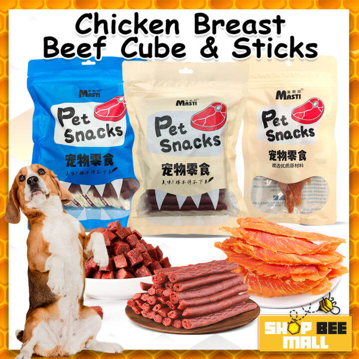 Masti Chicken Breast Beef Cube Beef Sticks Pet Snack Cat Dog Snack Food ...