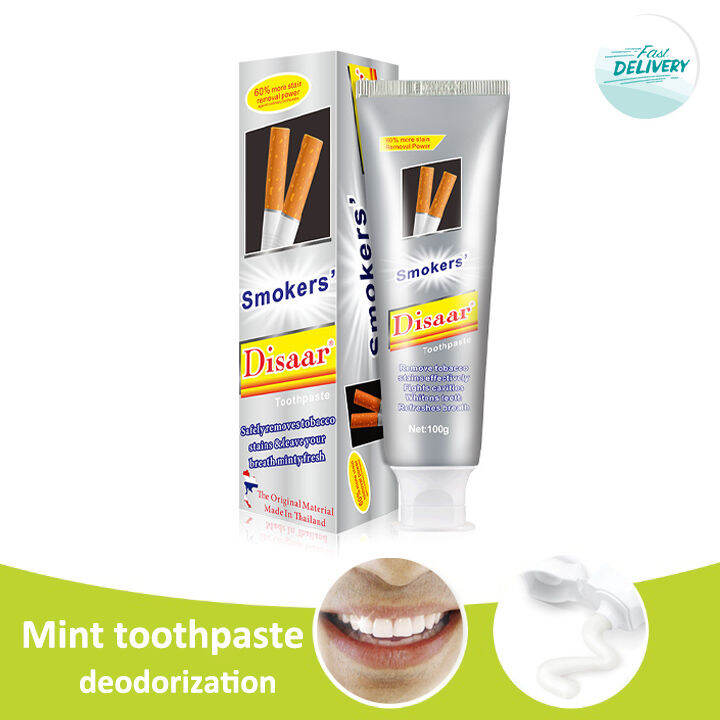 Disaar Mint Toothpaste Triple Action Anti-Cavity Remove Smoke Stains ...