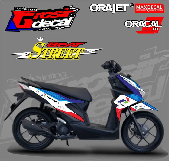 Decal sticker beat street 2020 mandalika team Dekal stiker beat street ...