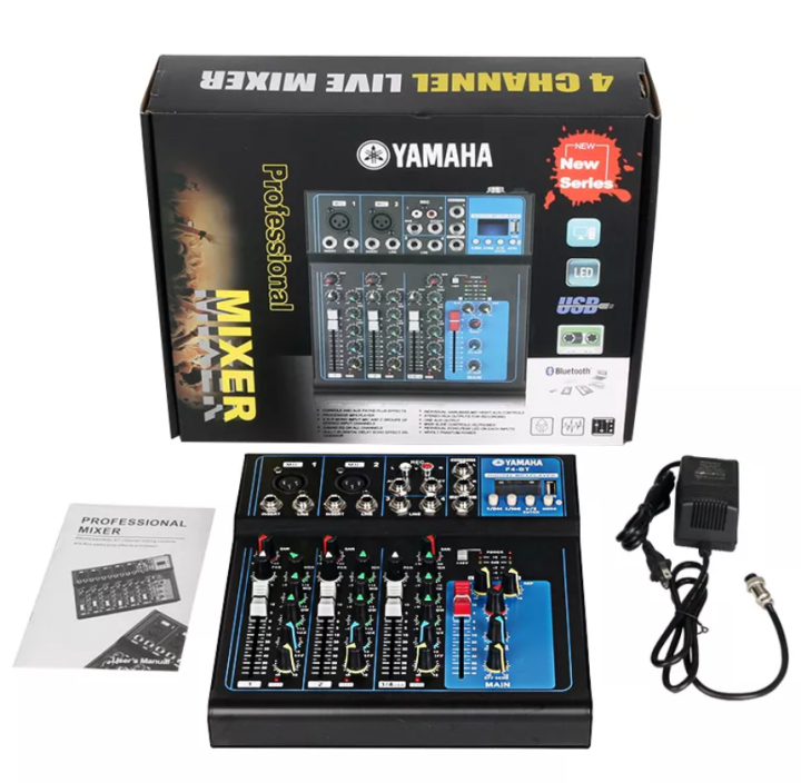 Yamaha mixer 4 channel F4 USB audio mixer with Bluetooth reverberation effect module | Lazada PH