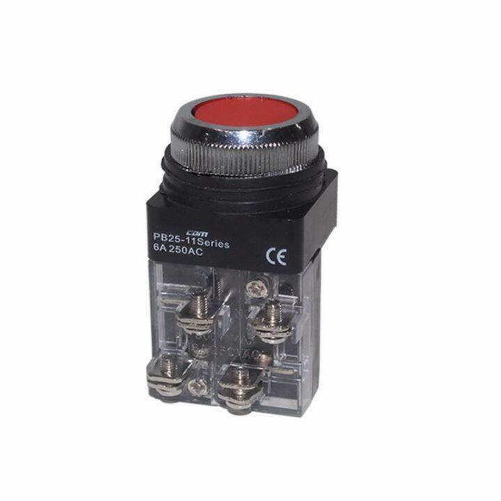 EELIC 25mm 4 KAKI PB2511 6A~250V - Saklar Pilot - Kontrol Mesin Push ...