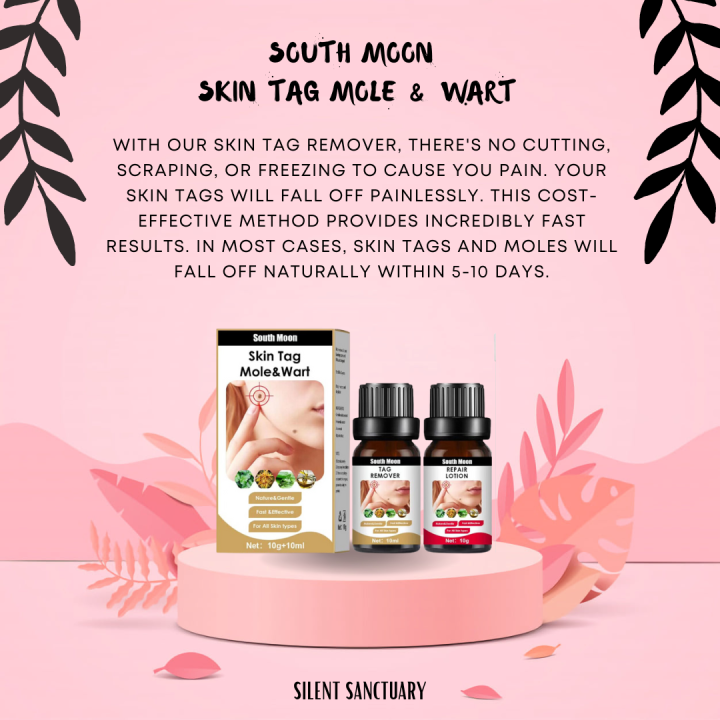 AUTHENTIC South Moon Skin Tag Mole and Wart Skin Dark Spot for Callus ...