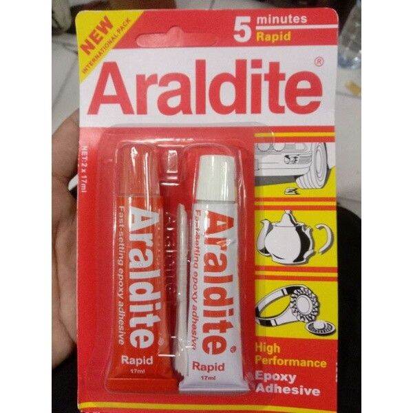 LEM ARALDITE MERAH LEM 5 MENIT/ Lem Epoxy Araldite Lem Besi 30ml ...