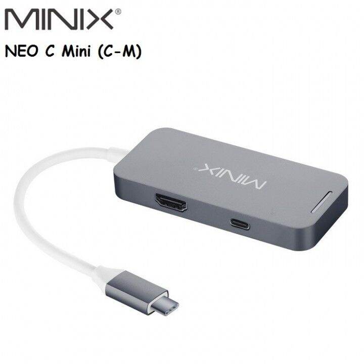 MINIX NEO C Mini - USB-C Multiport Adapter with HDMI Output Grey | Lazada Indonesia