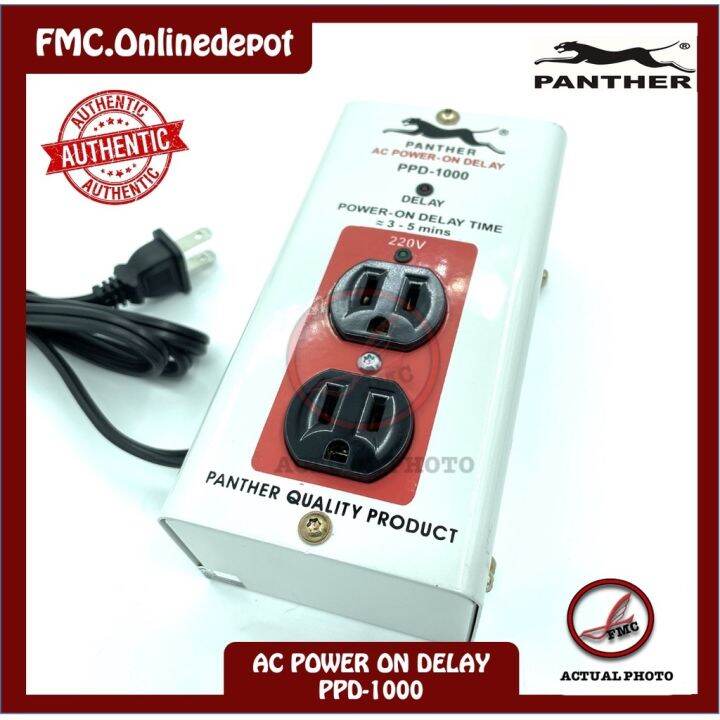 PANTHER - Power On Delay Outlet PPD1000 - 2500w 220v 60Hz -3-5min delay ...