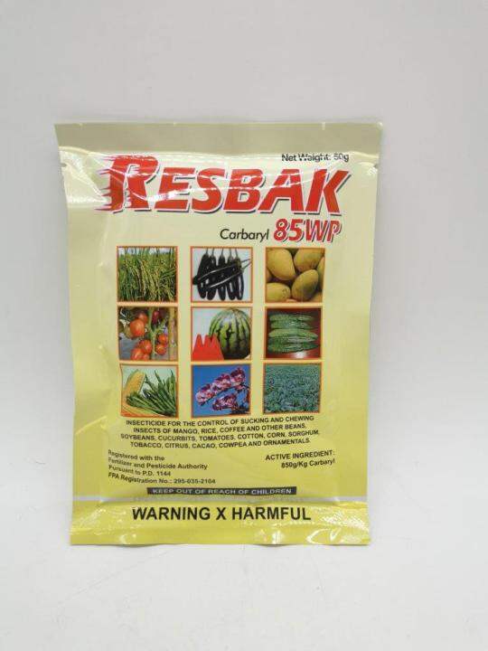 RESBAK CARBARYL INSECTICIDE for plants and pets ANTI-INSECT FOR SUCKING ...