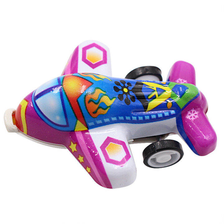 Children Pull Back Small Airplane Toy Inertial Colourful Mini Airplane ...