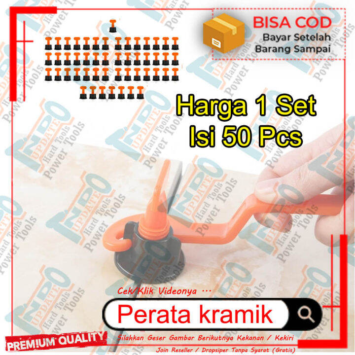 Tile Leveling System Locator Lantai Keramik Reusable Tile Leveling Alat ...