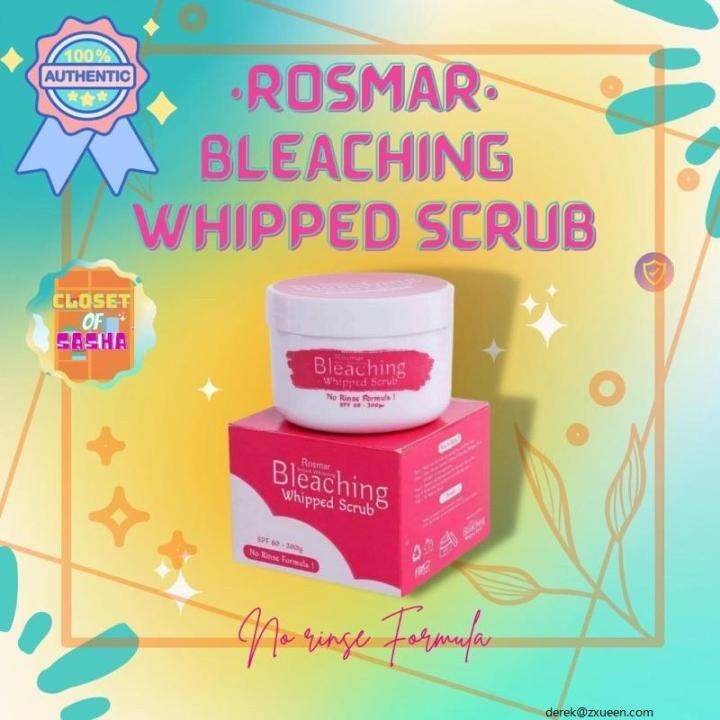 【READY STOCK】 ♀ROSMAR Bleaching Whipped Scrub - NO Rinse formula with ...