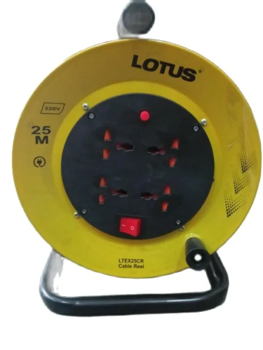 LOTUS LTEX25CR Cable Reel Extension Wheel Outlet AWG 16 (25M) [JSR ...