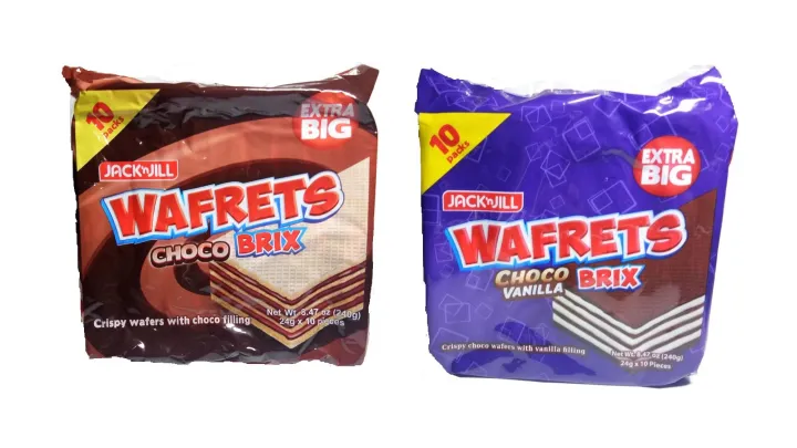 Jack 'N Jill Wafrets Mix Brix 1 Extra Big 24g x 10 pcs - 2 Packs ...