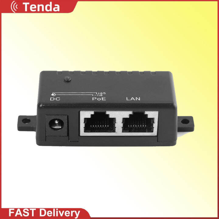 { Fast delivery } 100Mbps POE DC Power Over Ethernet RJ45 POE Injector ...