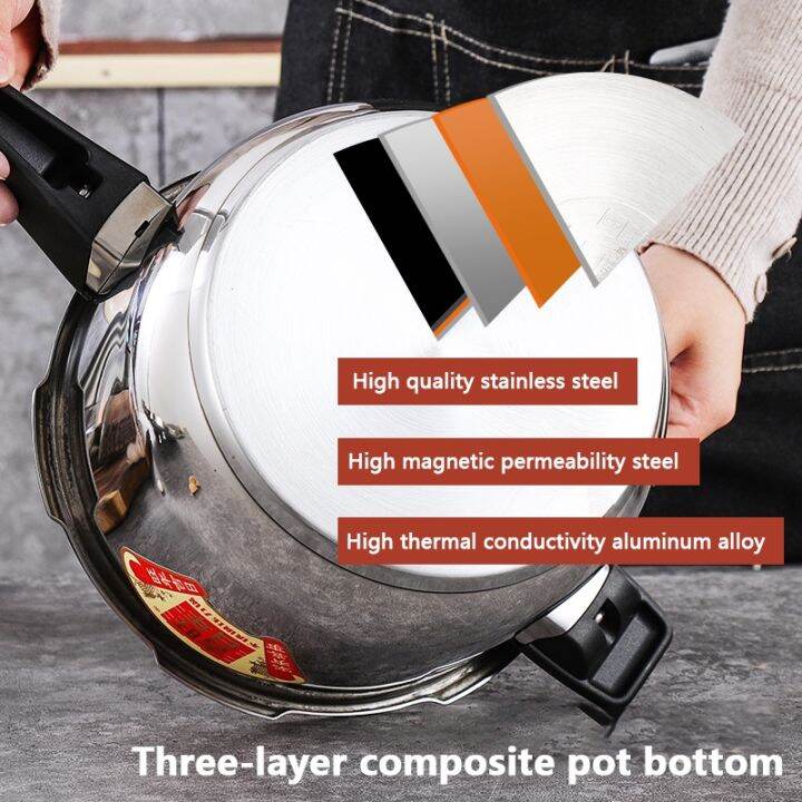 Standard Pressure Cooker Original Polished Aluminum alloy Pressure ...