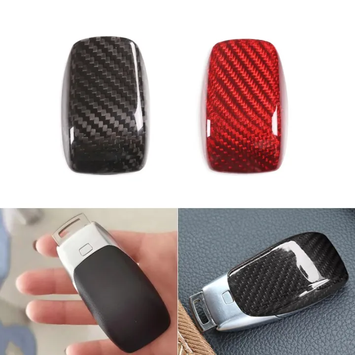 คาร์บอนไฟเบอร์รถยนต์ Key Case สำหรับ Mercedes Benz W212 W205 W463 W204 ...