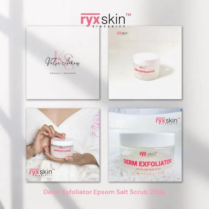 New Derm Exfoliator Epsom Salt Scrub 250g by RyxSkin | Lazada PH