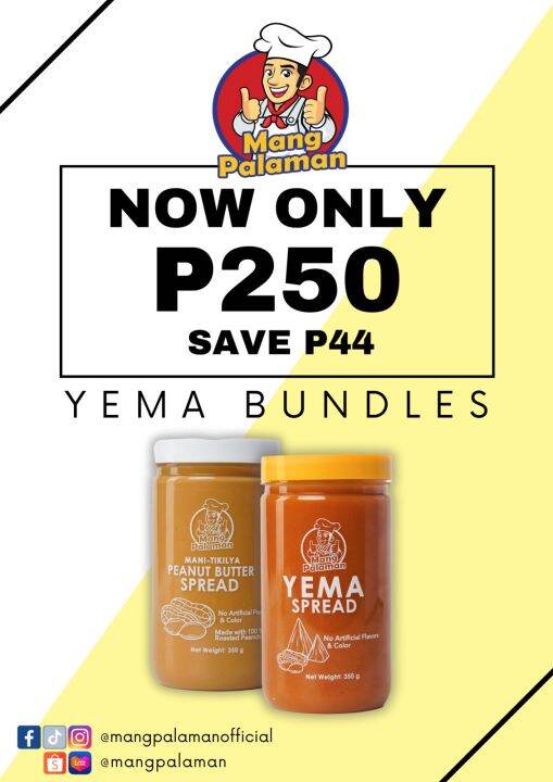 MANG PALAMAN YEMA BUNDLE 3 (Yema + Peanut Butter) | Lazada PH
