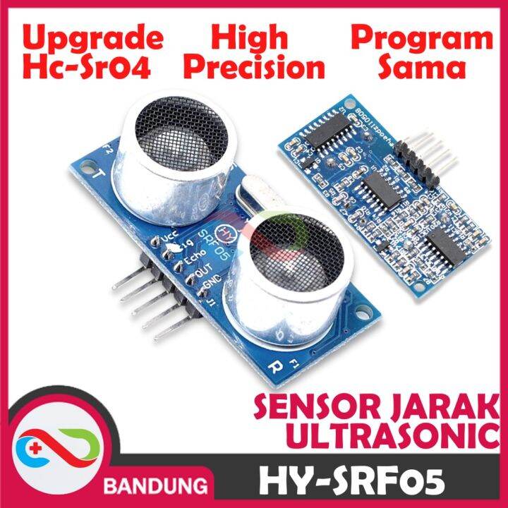 HY-SRF05 ULTRASONIC DISTANCE MEASURING SENSOR JARAK UPGRADE HC-SR04 ...