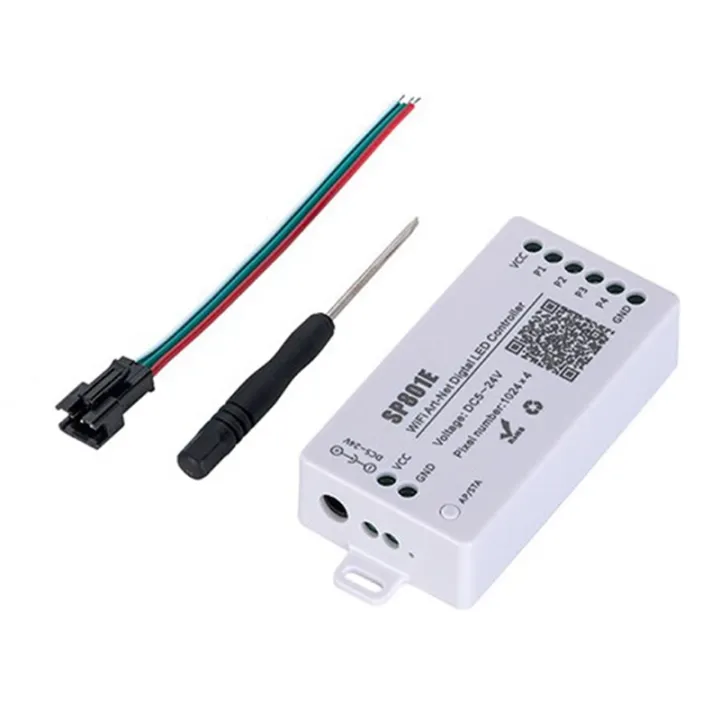 SP801E Wifi Art-Net LED Controller LED Matrix Panel Module WS2812B WS2811 Light Strip Wireless ...
