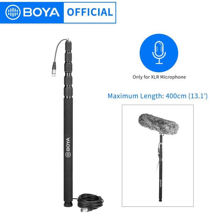 BOYA BY-PB40A Microphone Carbon Fiber Pick Pole Boom Recording ...