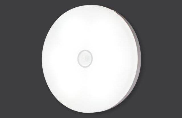 Round Motion Sensor Light LED Night Rechargeable Battery Powered Closet ...