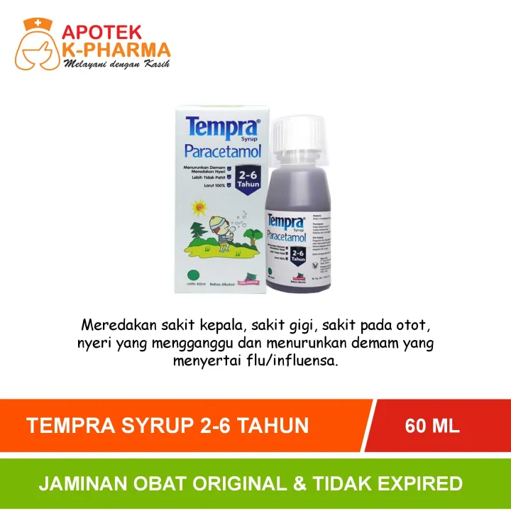 Tempra Syrup 2-6 Tahun Isi 60ml Obat Original Taisho | Lazada Indonesia