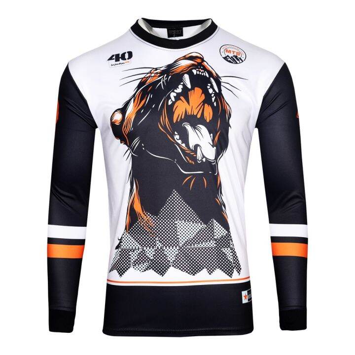 Motocross Long Sleeve Jersey For Men Dri Fit Motorcycle Sublimation Shirt Motor MTB Jersey ...