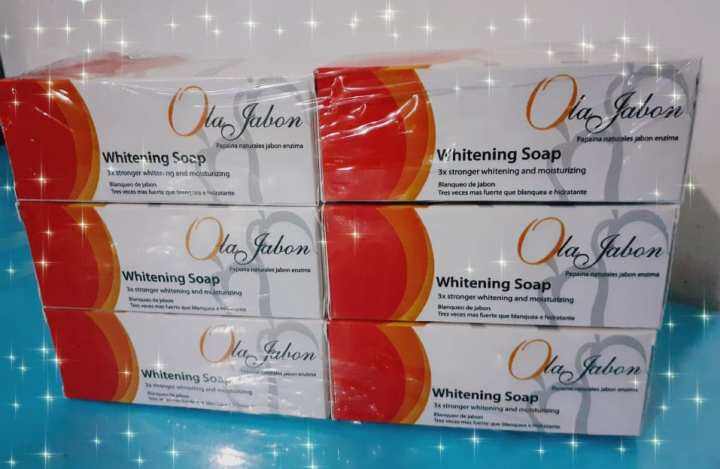 1 PACK OLA JABON ORANGE PAPAYA WHITENING SOAP 130G (6pcs per pack ...
