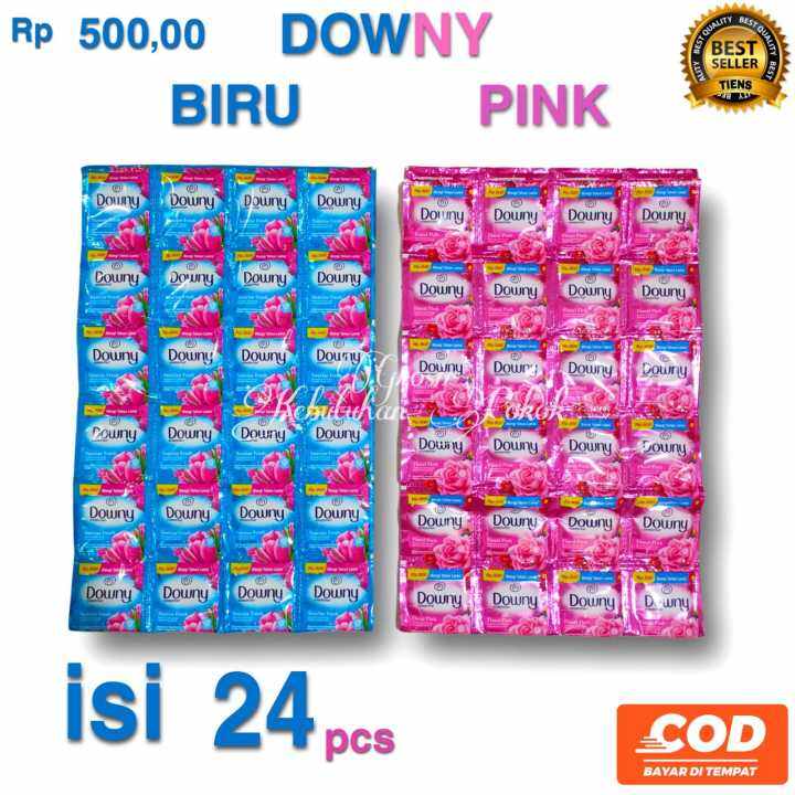 Downy Biru sunrise fresh & Pink Floral 24 Sachet Isi 11ml Renceng ...