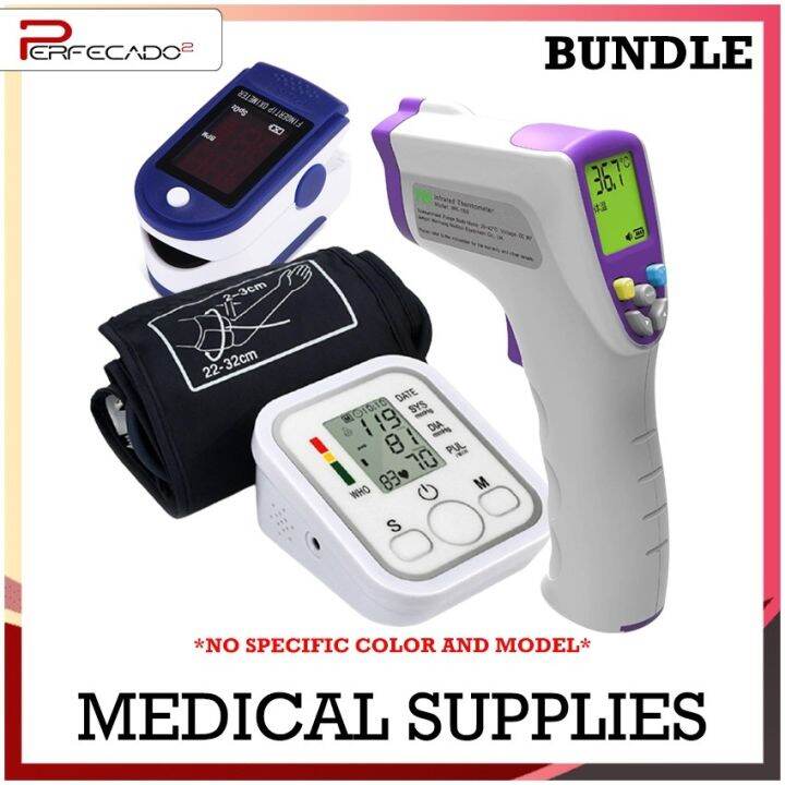 COD (BUNDLE) 3in1 Blood Pressure Monitor Arm Style WITH Fingertip Pulse ...