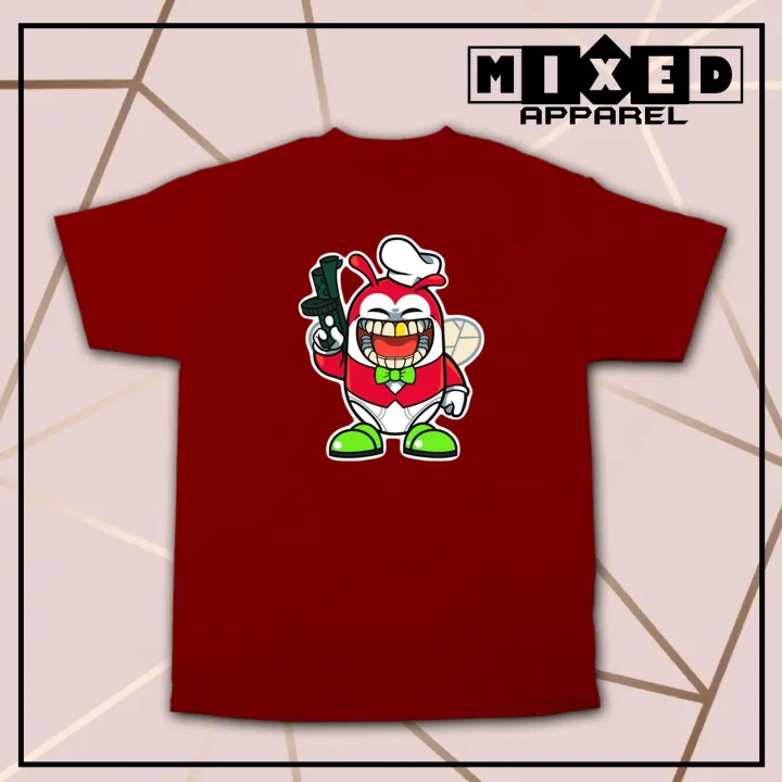 Jollibee Crazy Gunner shirt (MIX51) | Lazada PH