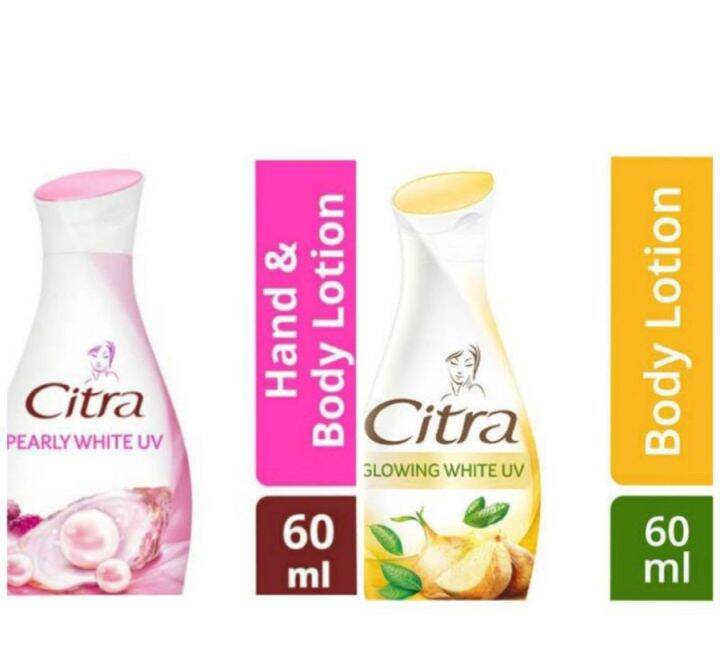 Citra Hand & Body Lotion Pearly / Glowing White UV 60 ML - CITRA | Lazada Indonesia
