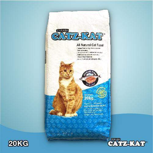 20KG CATZ-KAT Dry Cat Food Ocean Fish Flavour | Lazada