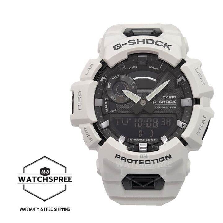 Casio G-Shock G-SQUAD Bluetooth White Resin Band Watch GBA900-7A GBA ...