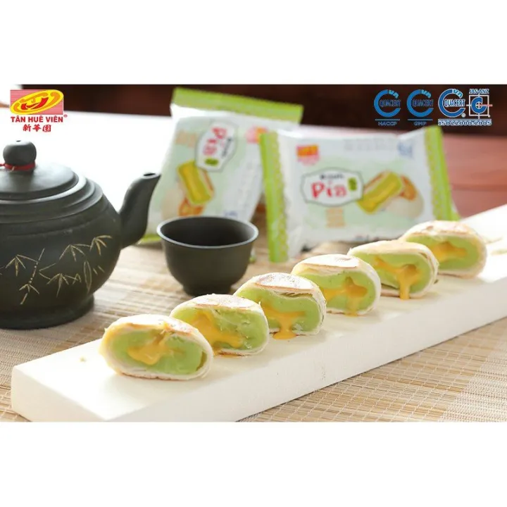 【Vietnam】Banh Pia Kim Sa Dua / Pandan Pia Cake 480g (40g x 12 packs) | Lazada